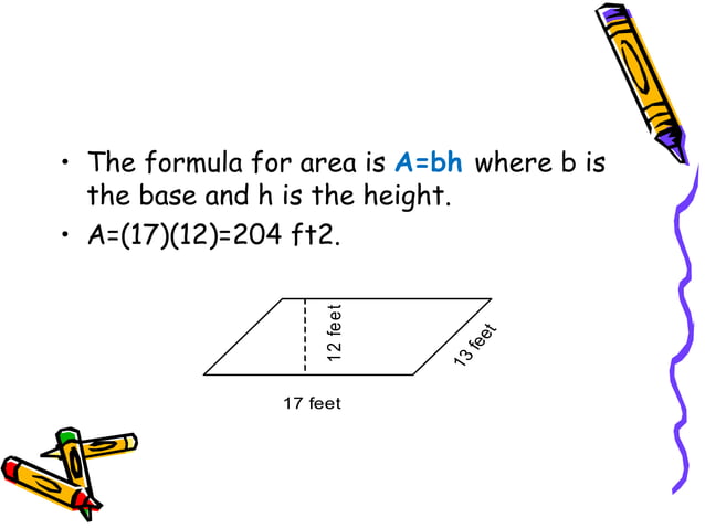 Area of Parallelograms, Trapezoids and Triangles.ppt