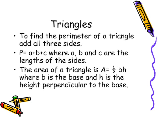 Area of Parallelograms, Trapezoids and Triangles.ppt