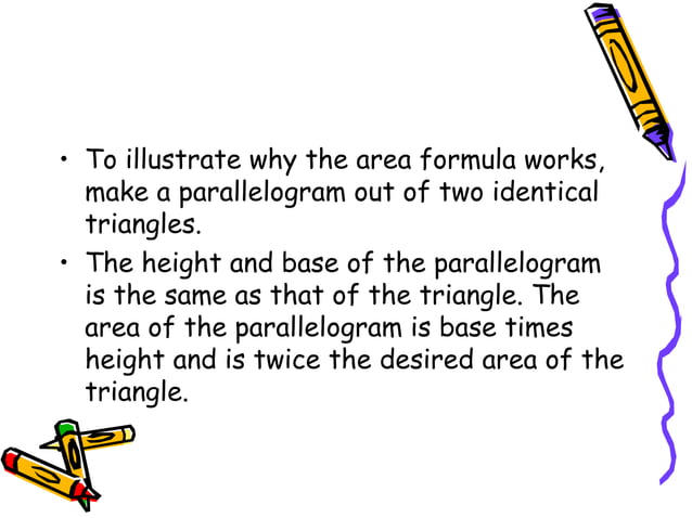 Area of Parallelograms, Trapezoids and Triangles.ppt