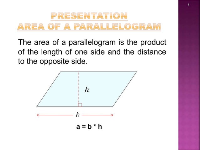 Area of quadrilaterals | PPTX