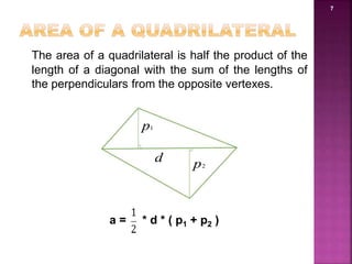 Area of quadrilaterals | PPTX