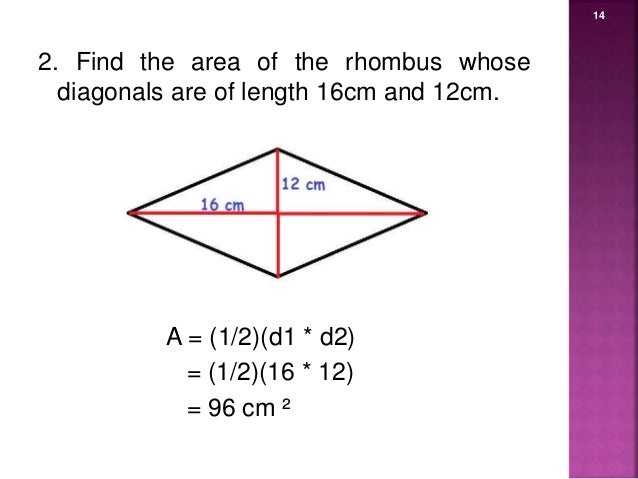 Area of quadrilaterals