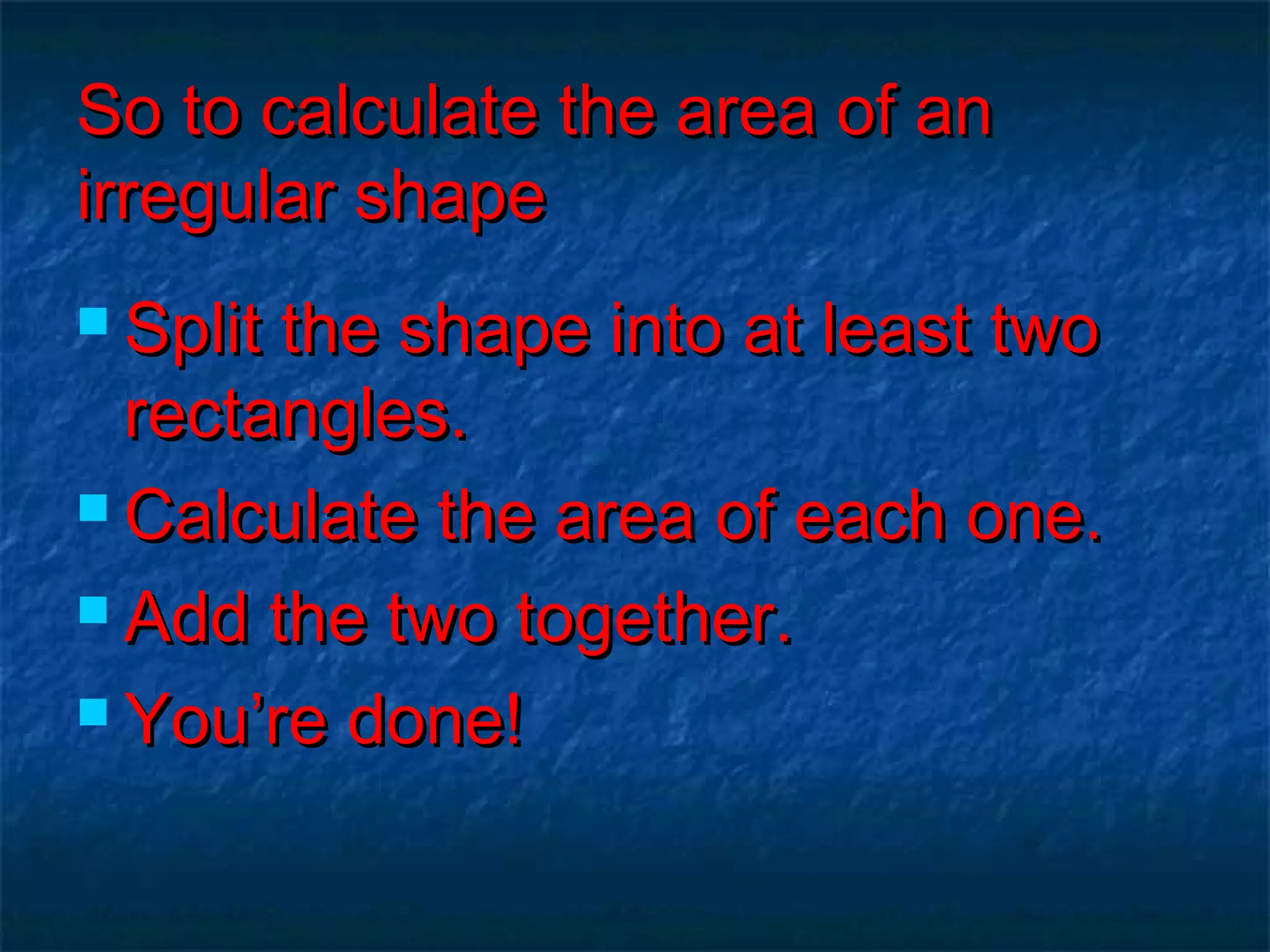 Area of rectangles | PPT