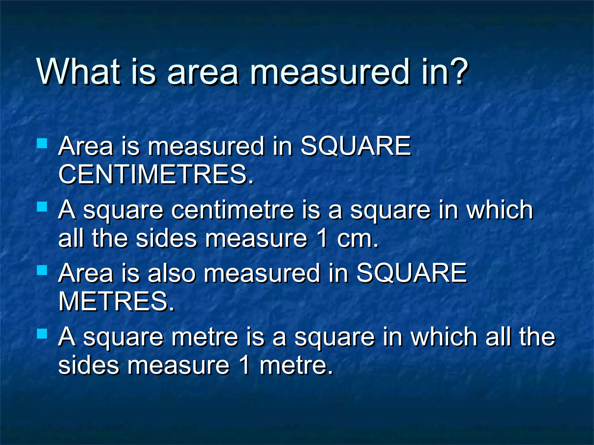 Area of rectangles | PPT
