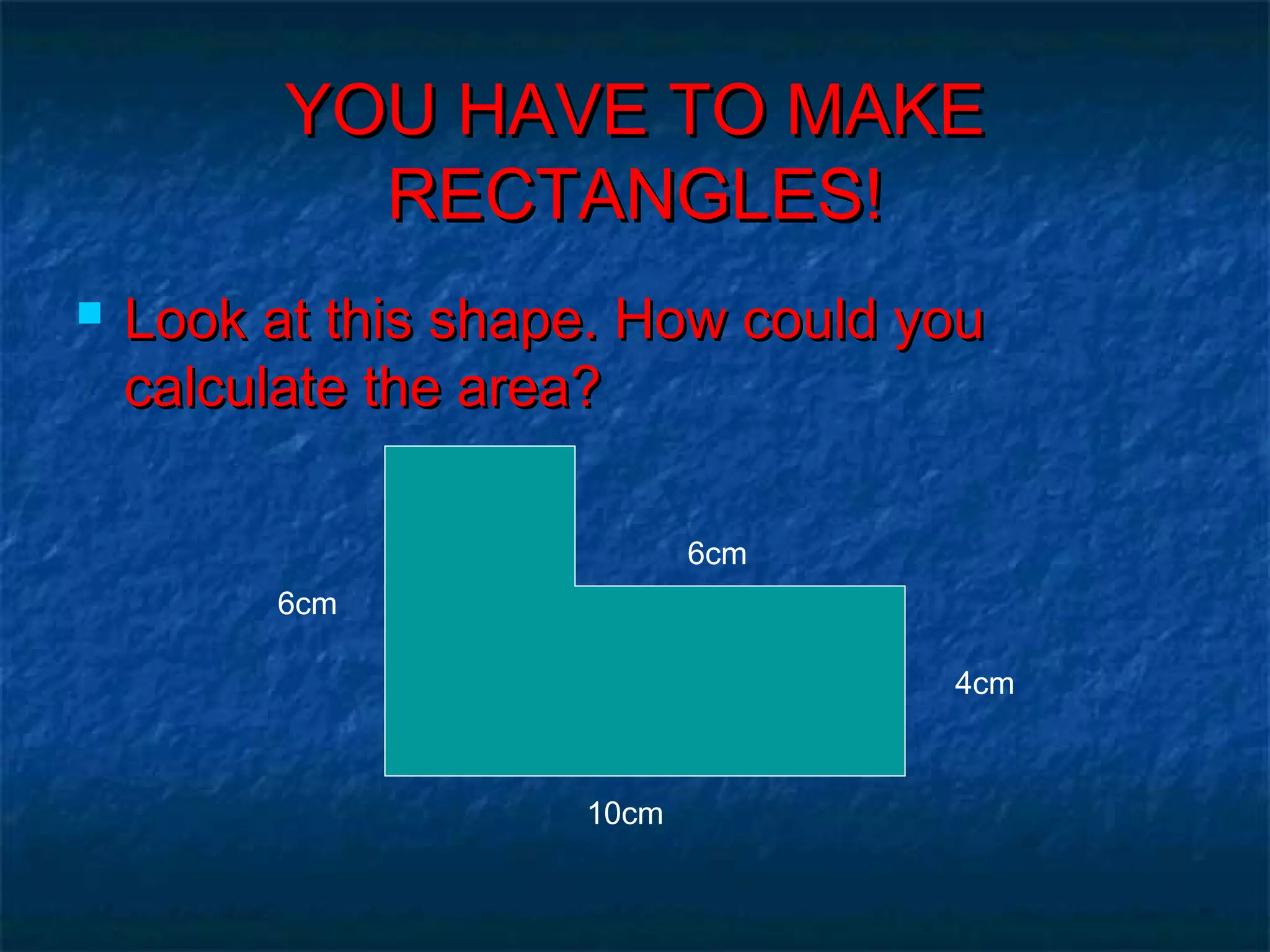 Area of rectangles | PPT