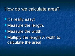 Area of rectangles | PPT
