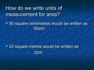 Area of rectangles | PPT