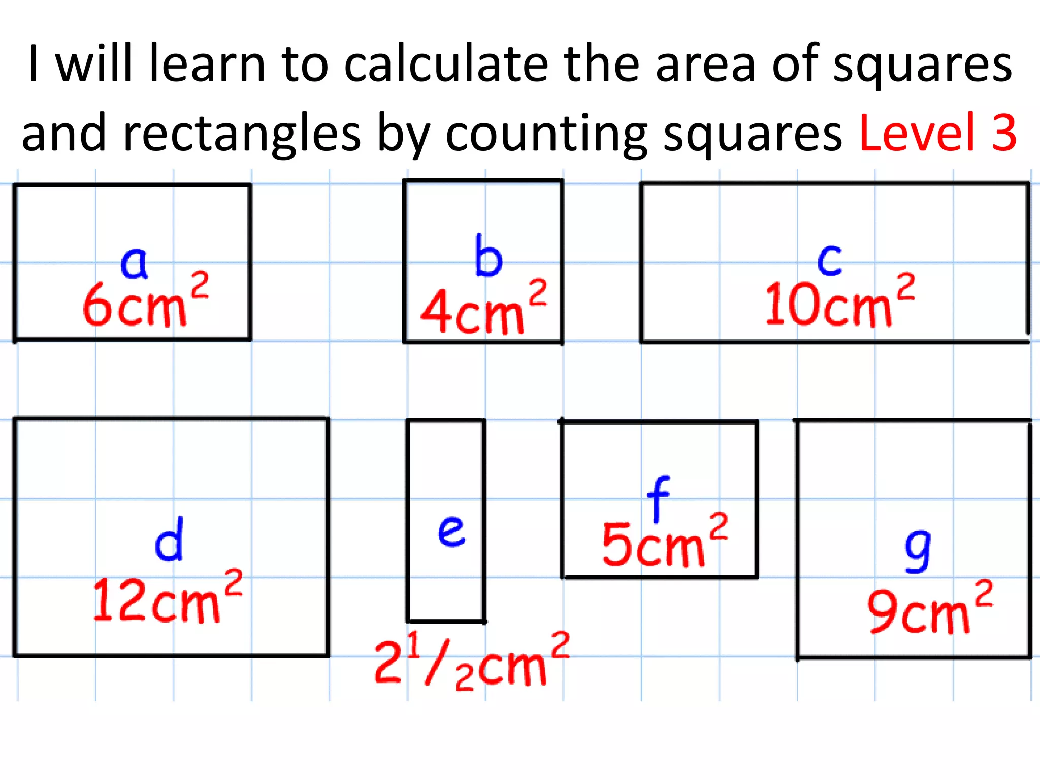 Area of rectangles and triangles | PPTX