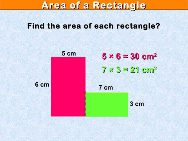 Area of rectangles_jb | PPT