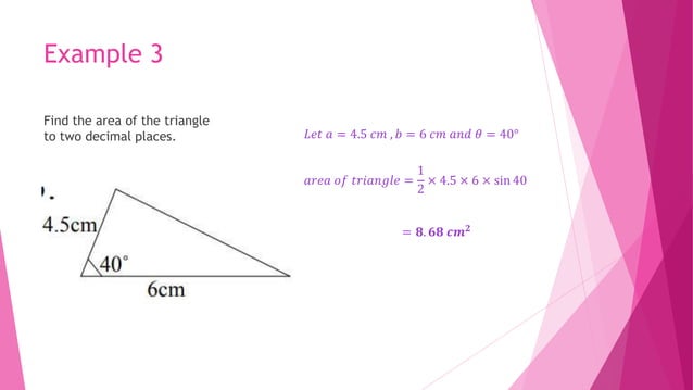 Area of SAS Triangles.pptx | Geography | Science