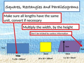 area of shapes.pptx. Finding the area of 2d shapes | PPTX