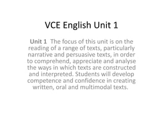 English - Area of study summaries | PPT