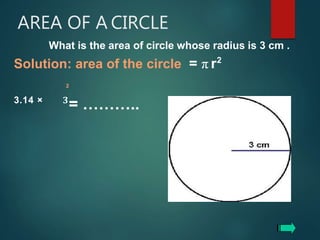 Area of the circle | PPTX