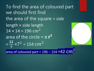 Area of the circle | PPTX