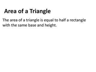 Area of triangle | PPTX