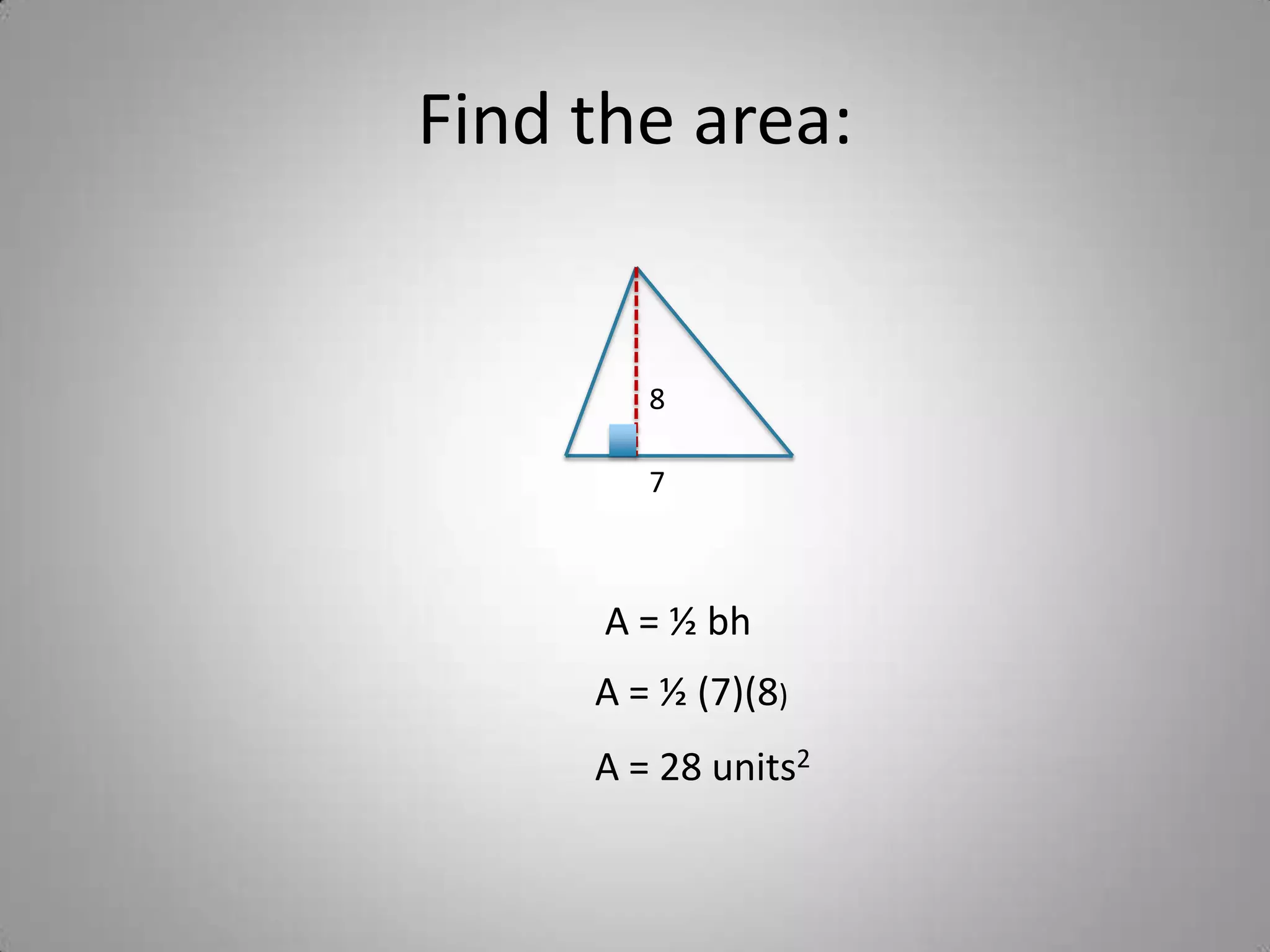 Area of triangle | PPTX