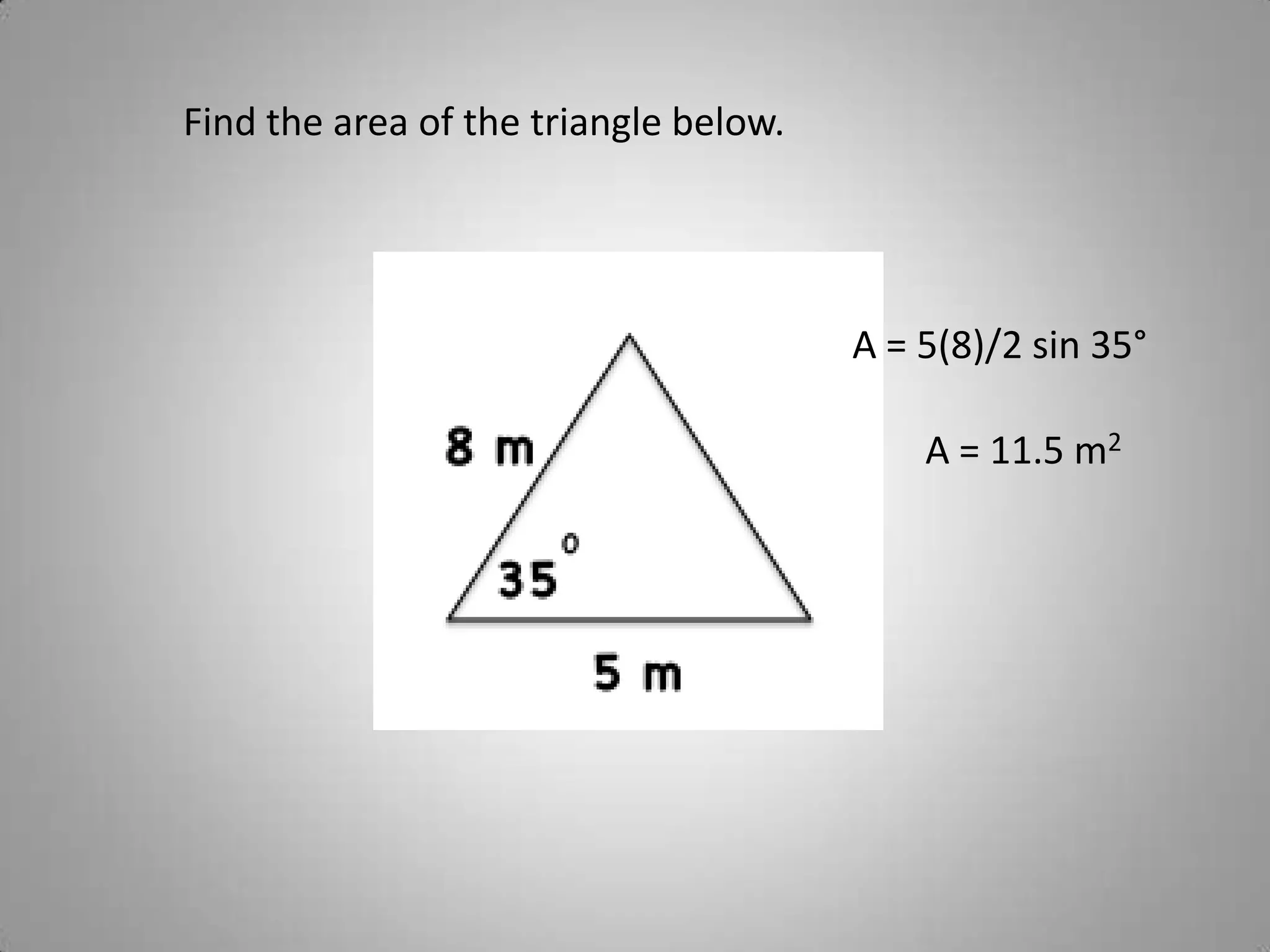 Area of triangle | PPTX