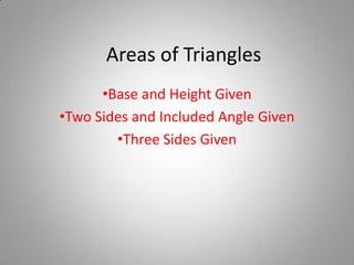Area of triangle | PPTX