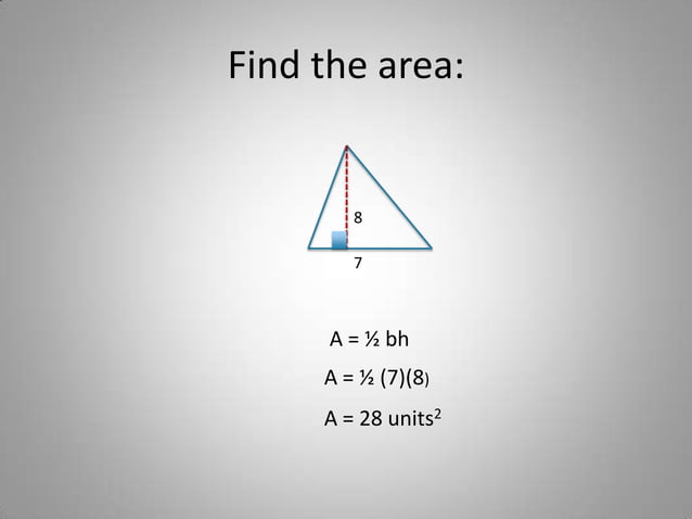 Area of triangle | PPTX | Physics | Science