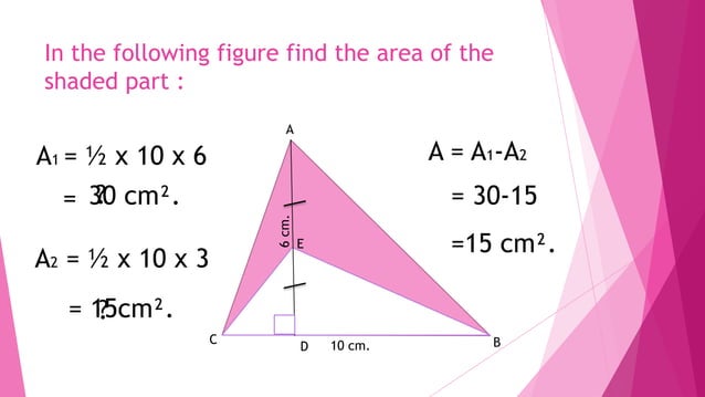 Area of triangle copy | PPTX | Physics | Science