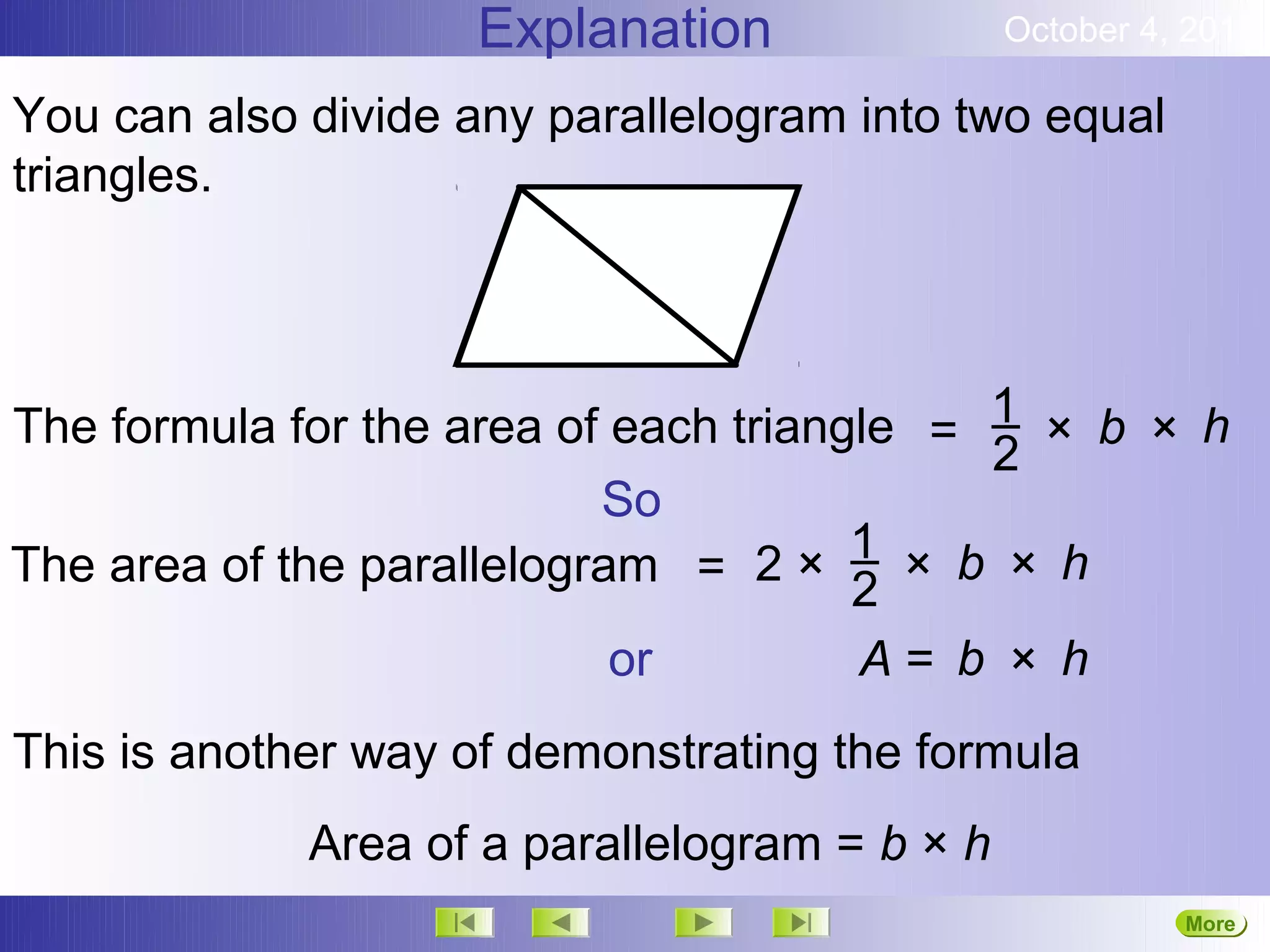 Area parallelograms | PPT | Free Download