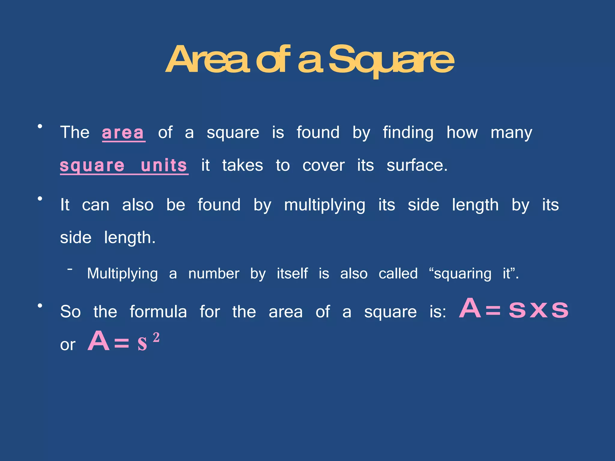 Area & Perimeter | PPT