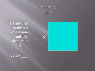 Area & perimeter | PPT