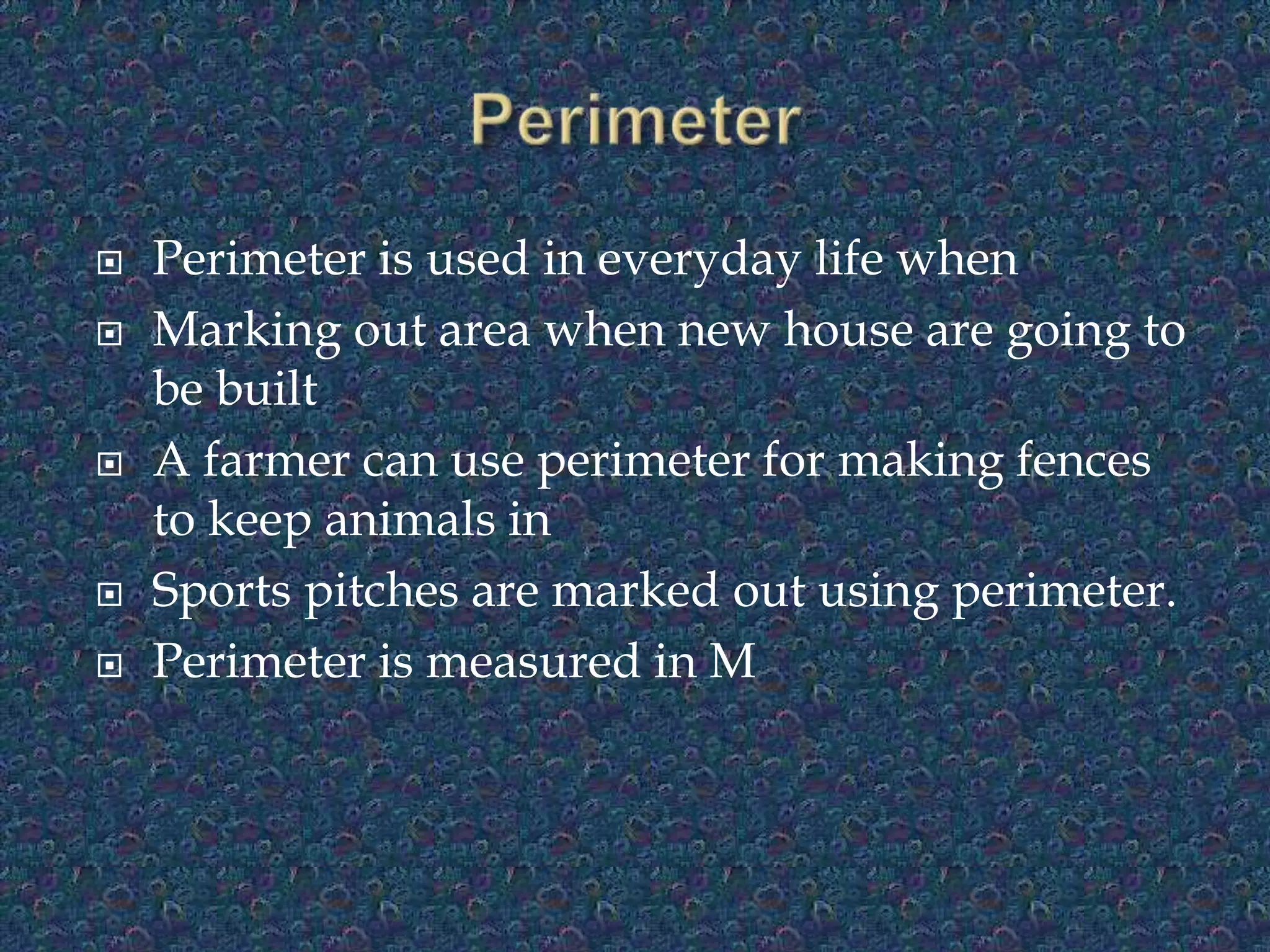 Area perimeter and volume (1) | PPTX | Physics | Science