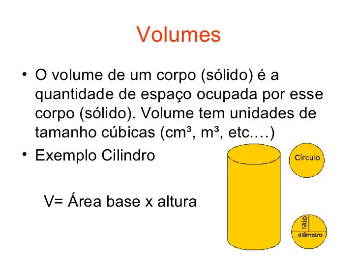 Area perimetro volume