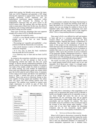 A Reappraisal Of Online Mathematics Teaching Using LaTeX | PDF | Educational Assessment | Education