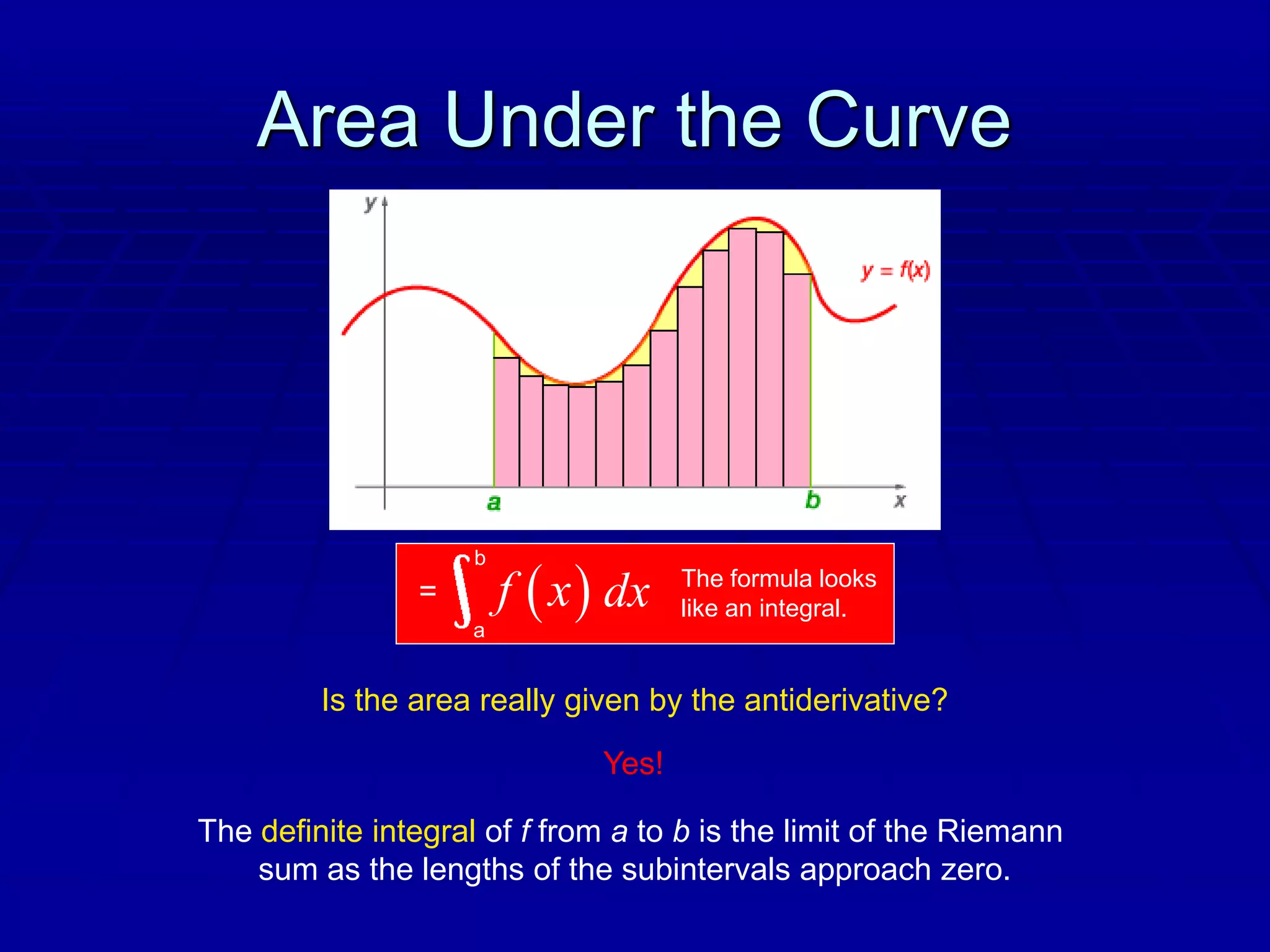 Areas and Definite Integrals.ppt