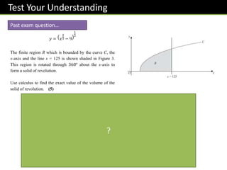 Areas and Volumes of Revolution 2024 Final | PPTX