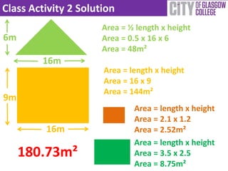 Calculating the Area of Basic Shapes | PPTX