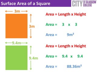 Calculating the Area of Basic Shapes | PPTX