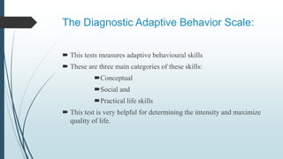 Areas of assessment_for_intelletual_disability | PPTX