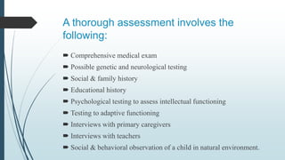 Areas of assessment_for_intelletual_disability | PPTX