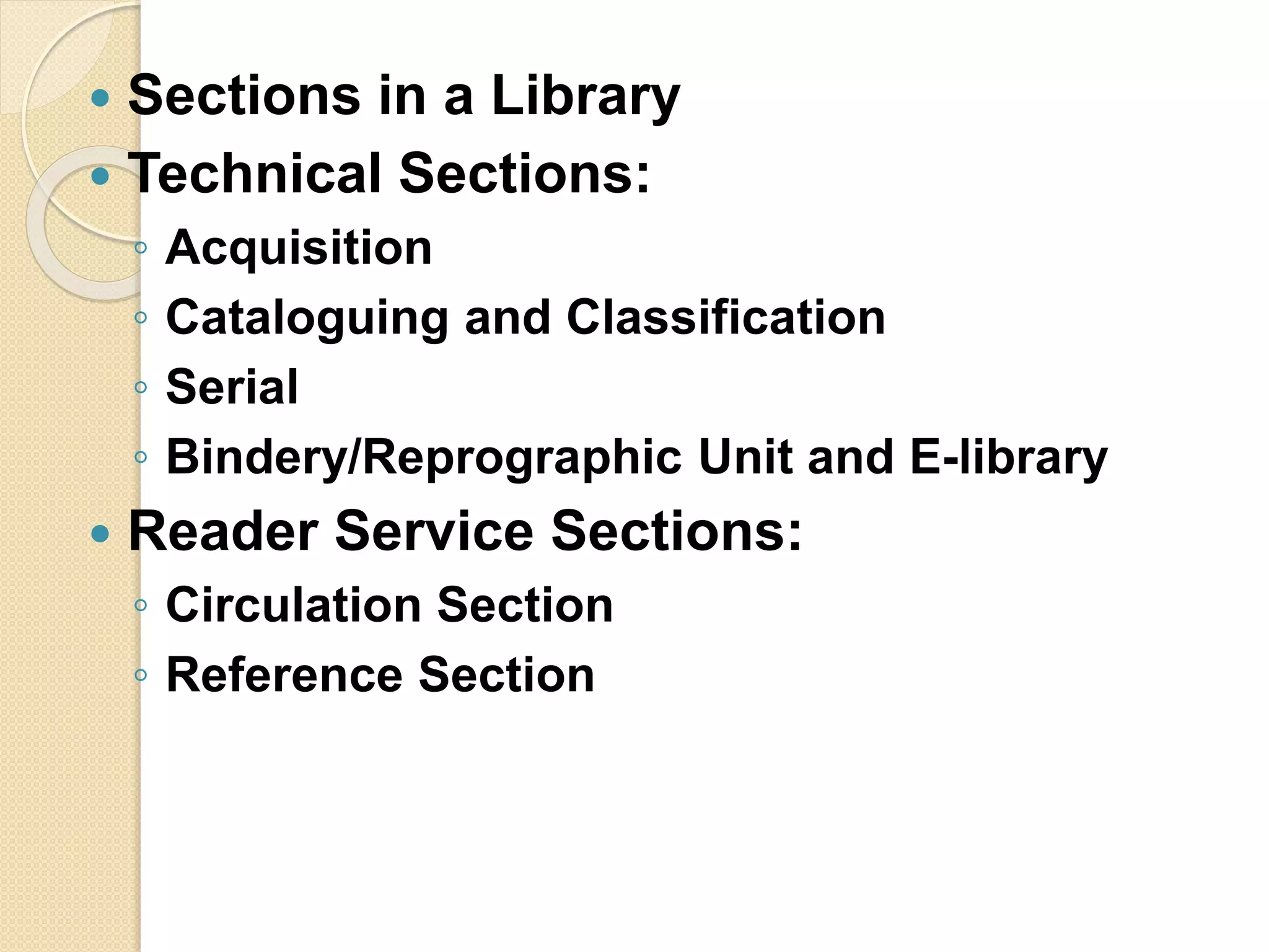 Areas of automation in library | PPTX