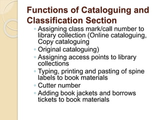 Areas of automation in library | PPTX