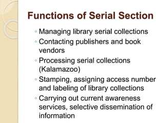 Areas of automation in library | PPTX