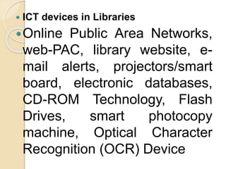 Areas of automation in library | PPTX