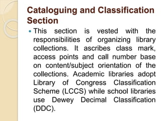Areas of automation in library | PPTX