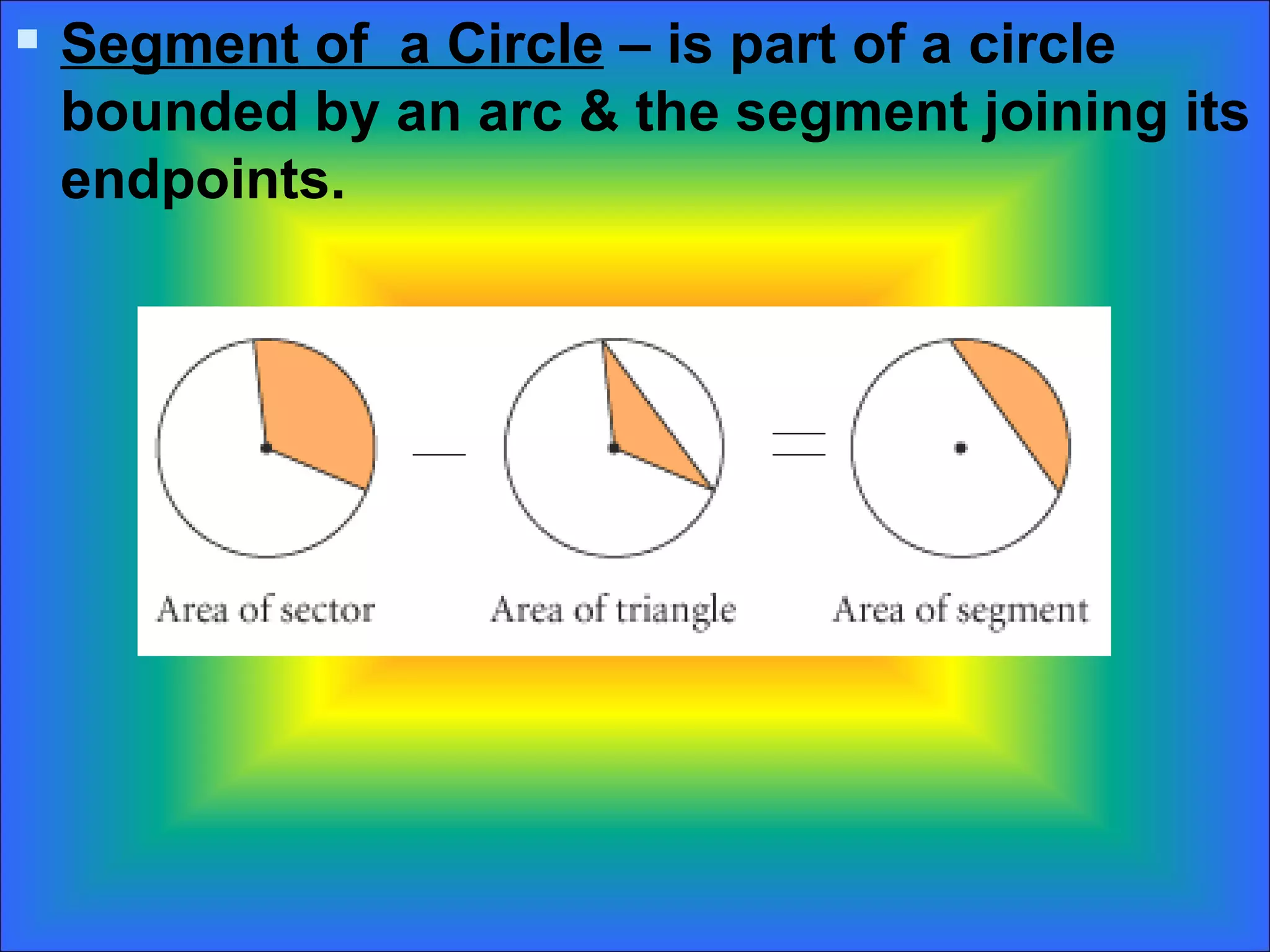Areas of Circles and Sectors | PPT | Science