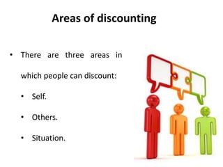 Areas of discounting (Transactional analysis / TA is an integrative ...