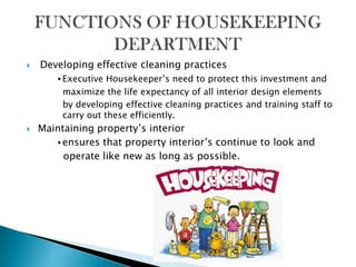 Areas of housekeeping department responsbilities | PPTX