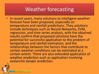 Areas of machine leanring | PPTX