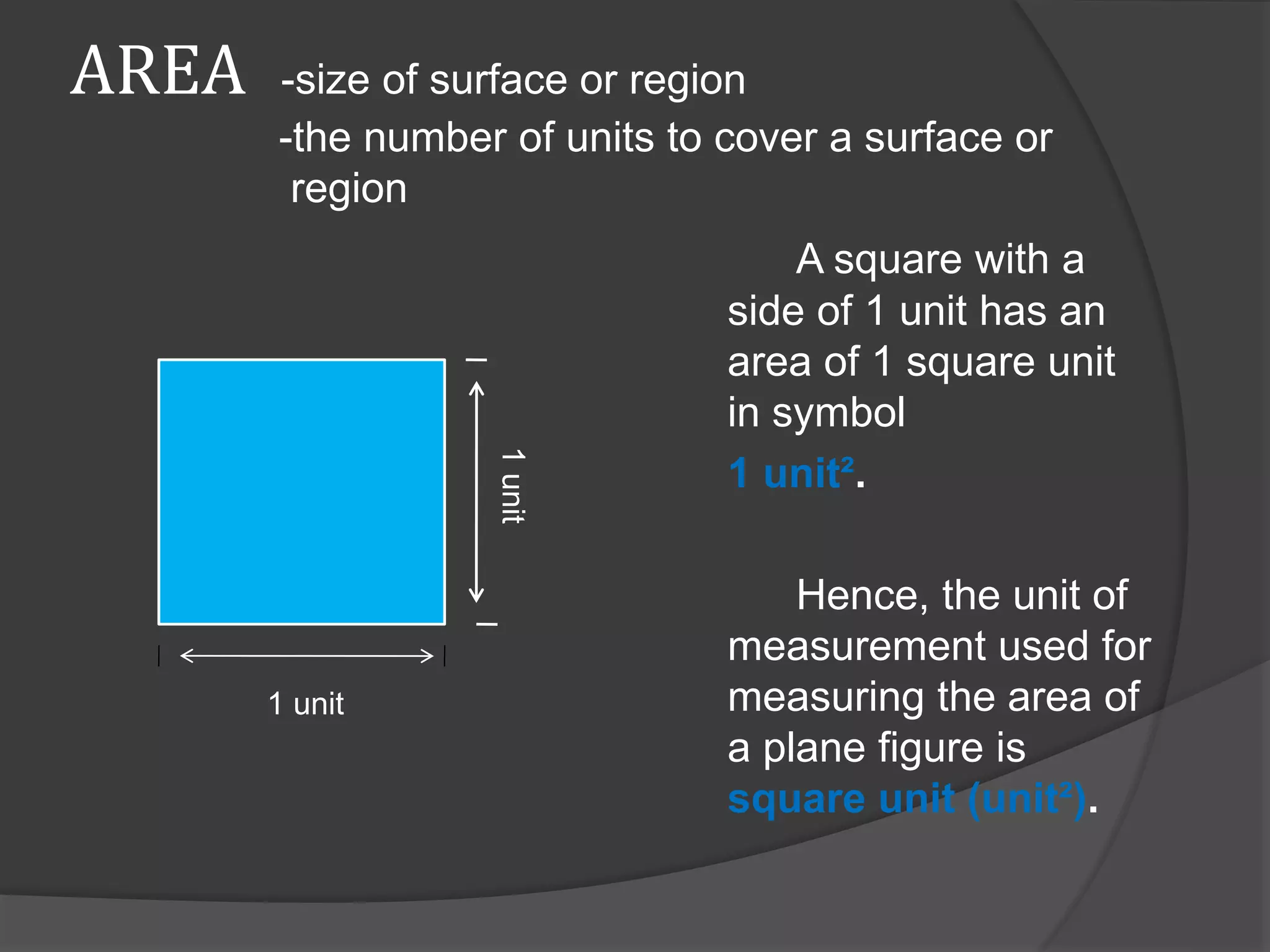 Areas of Plane Figures | PPTX