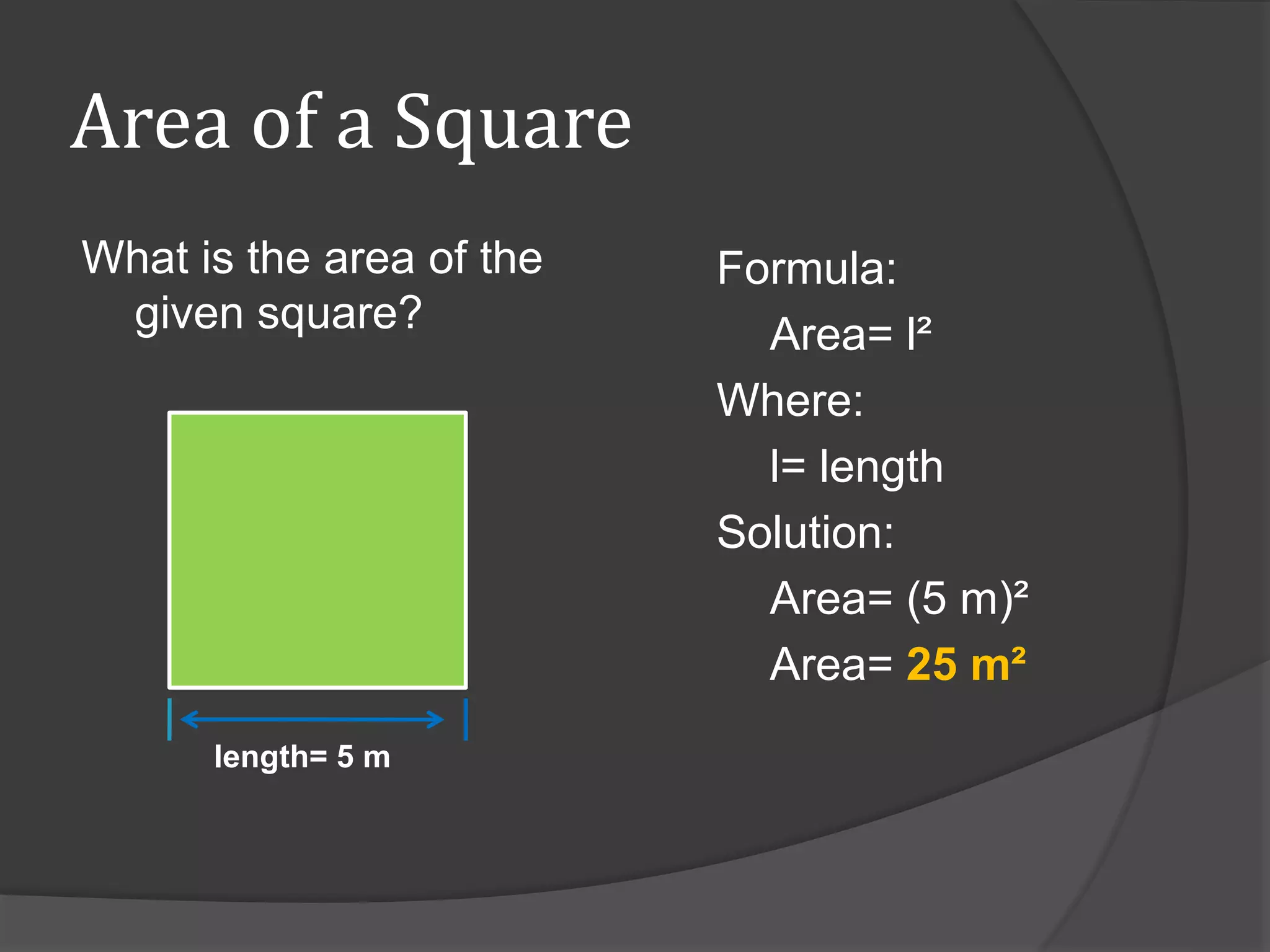 Areas of Plane Figures | PPTX