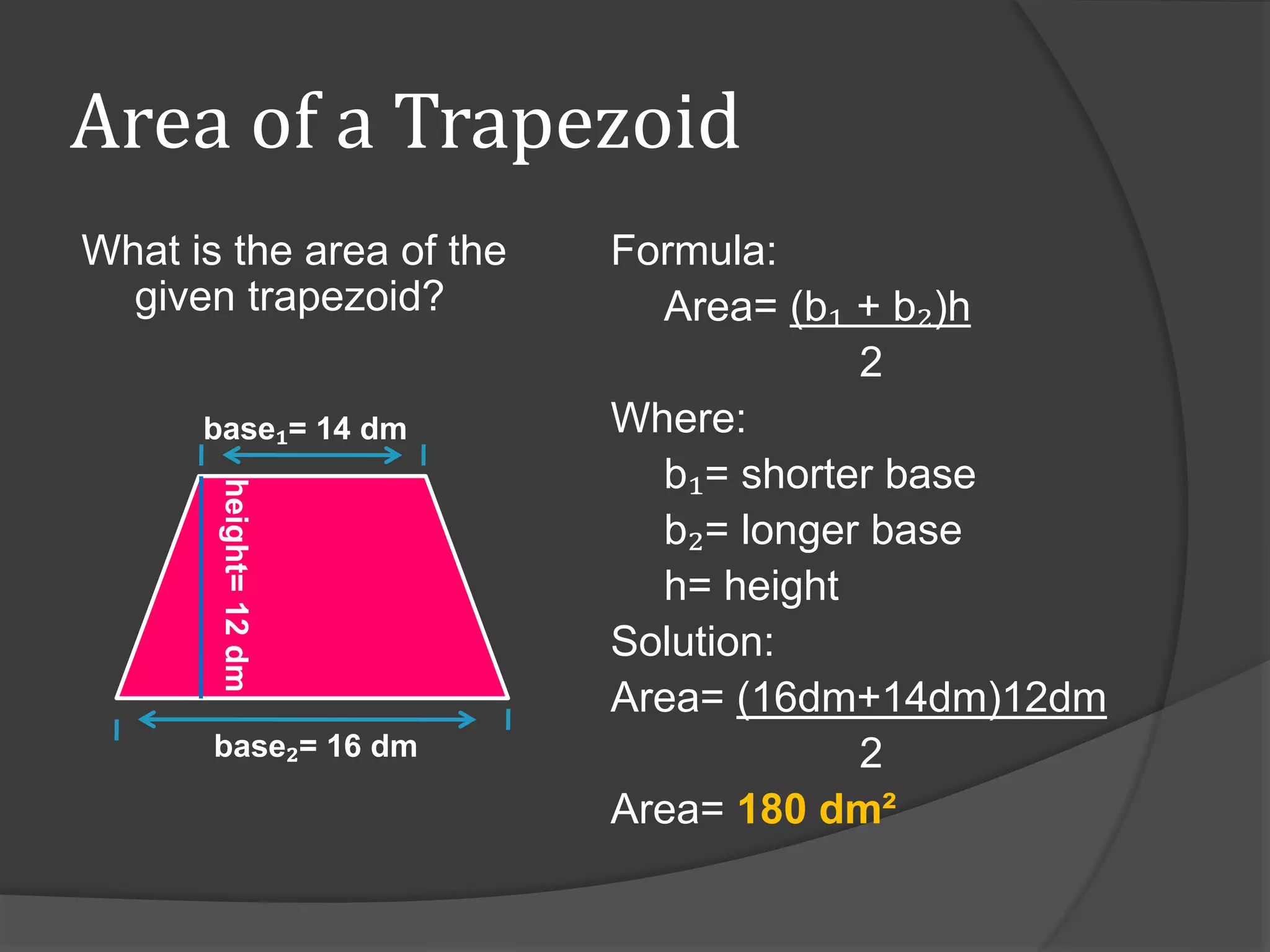 Areas of Plane Figures | PPTX