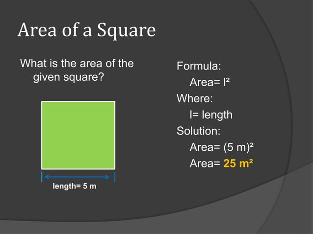 Areas of Plane Figures | PPTX