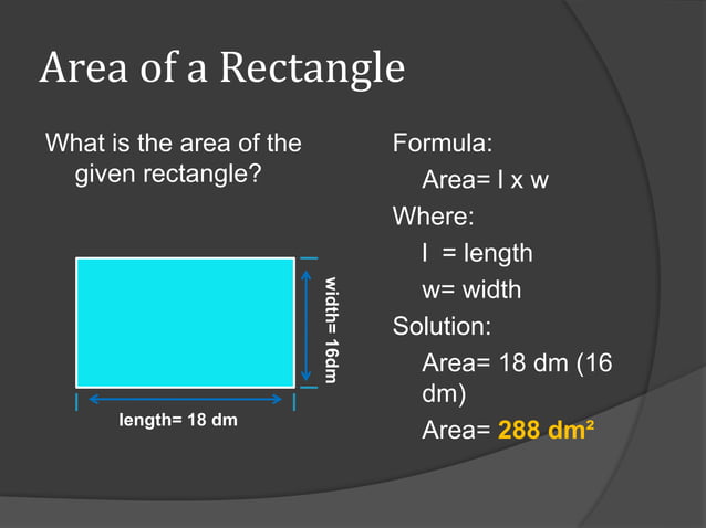 Areas of Plane Figures | PPTX